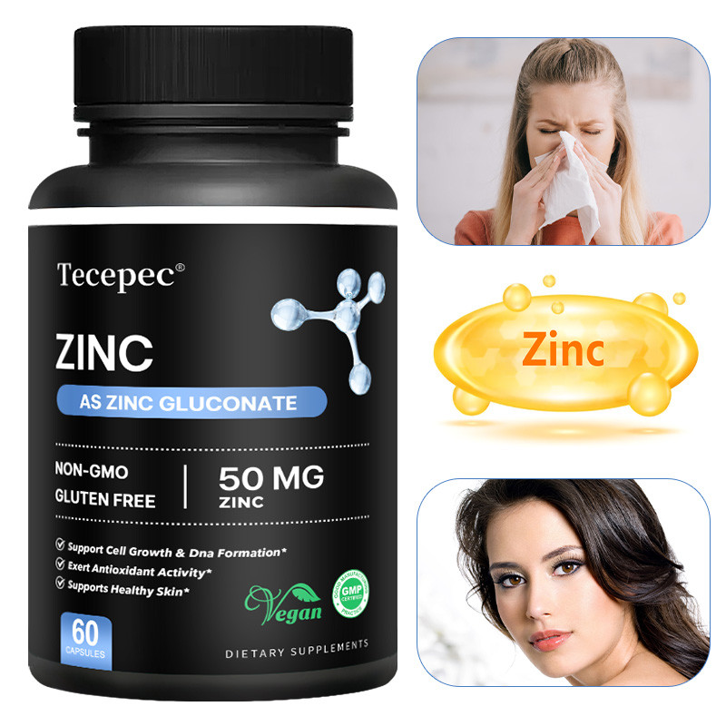 Tecepec Zinc Supplements Support Cell Growth and DNA Formation, Support ...