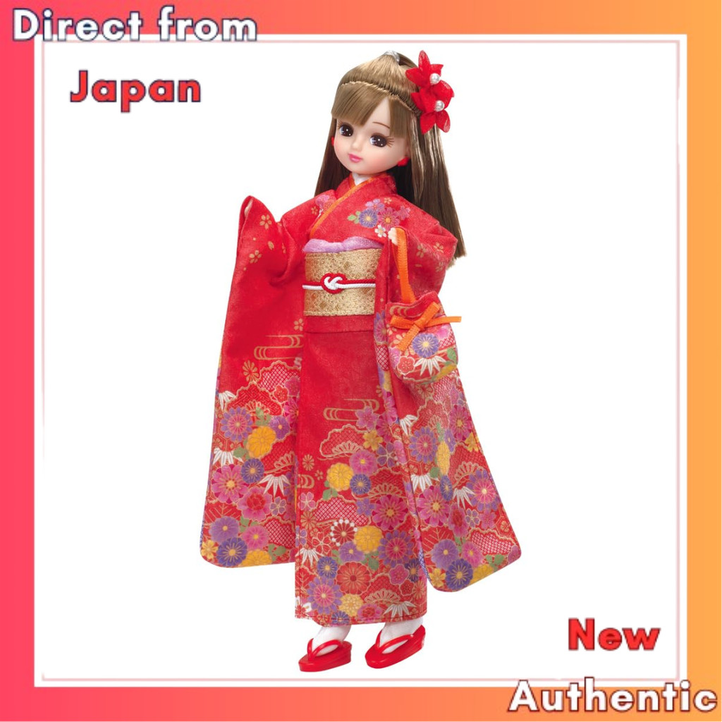 Takara Tomy Licca-chan Doll LD-30 Kimono Licca-chan Red Dress-up Play ...