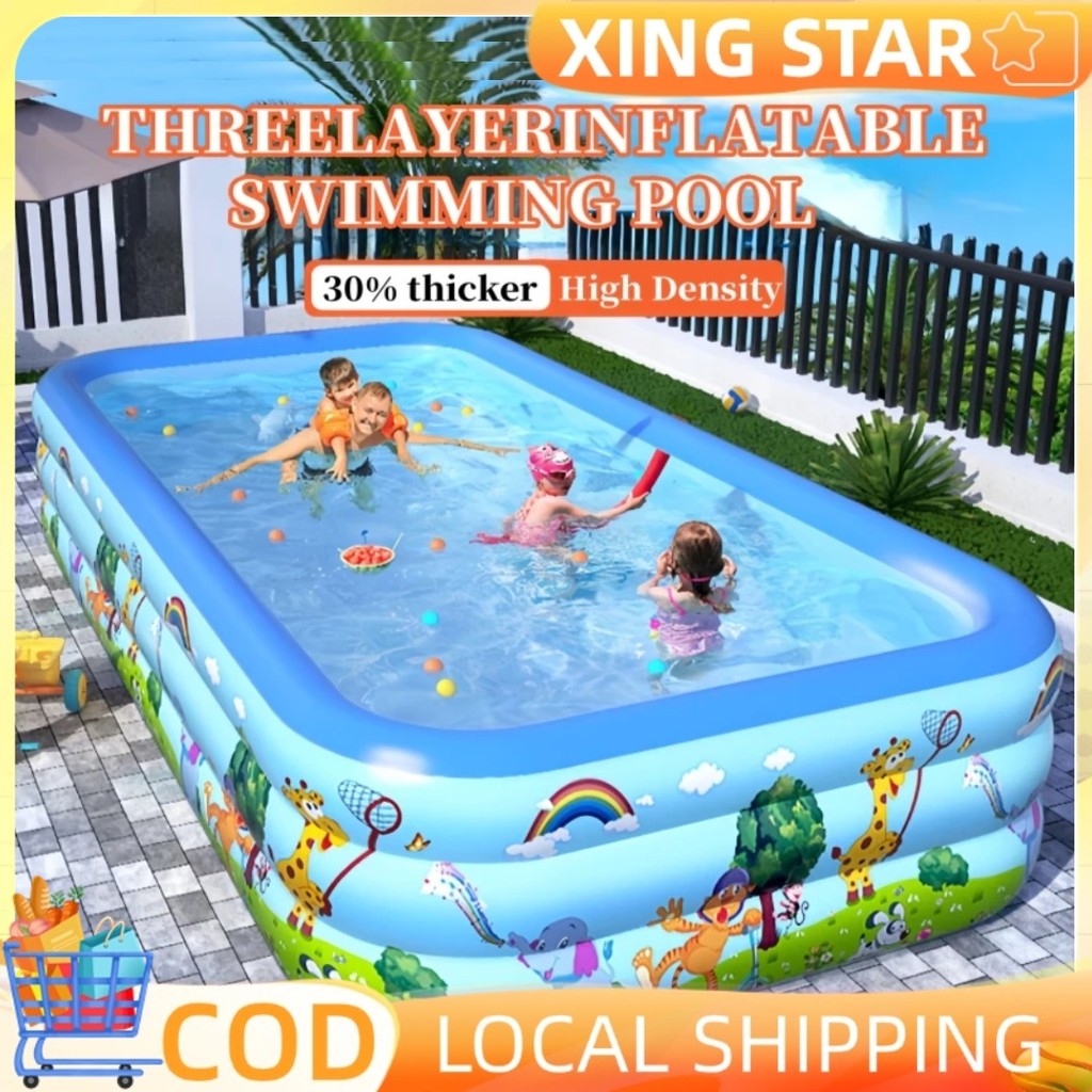 Inflatable Swimming Pool 1.2M/1.5M/2.1M for Baby Pool Kids Pool ...