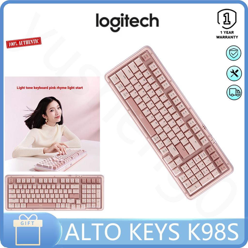 Logitech K98S Wireless Keyboard Bluetooth AI Custom Silent office game ...