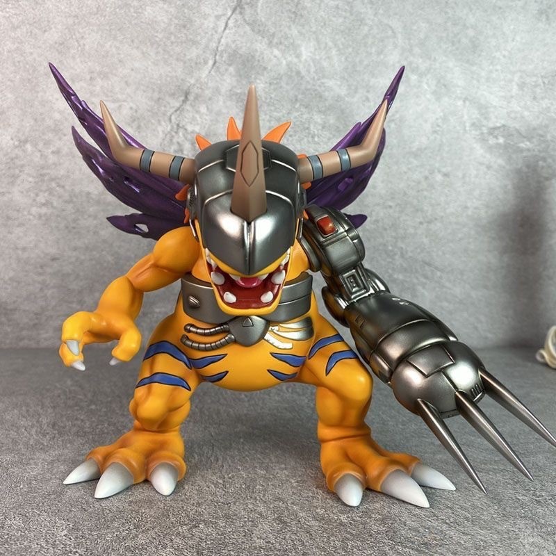 Digimon Mechanical Tyrannosaurus Beast Figure Scene Anime Model Statue ...