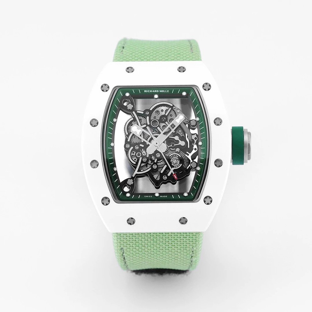 KU Richard Mille Watch Men's Collection RM055White ceramic watch case ...