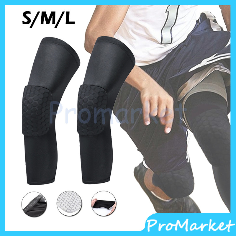 Long Legpad Basketball Leg Sleeve Pad Knee Support Legpad/ | Shopee ...