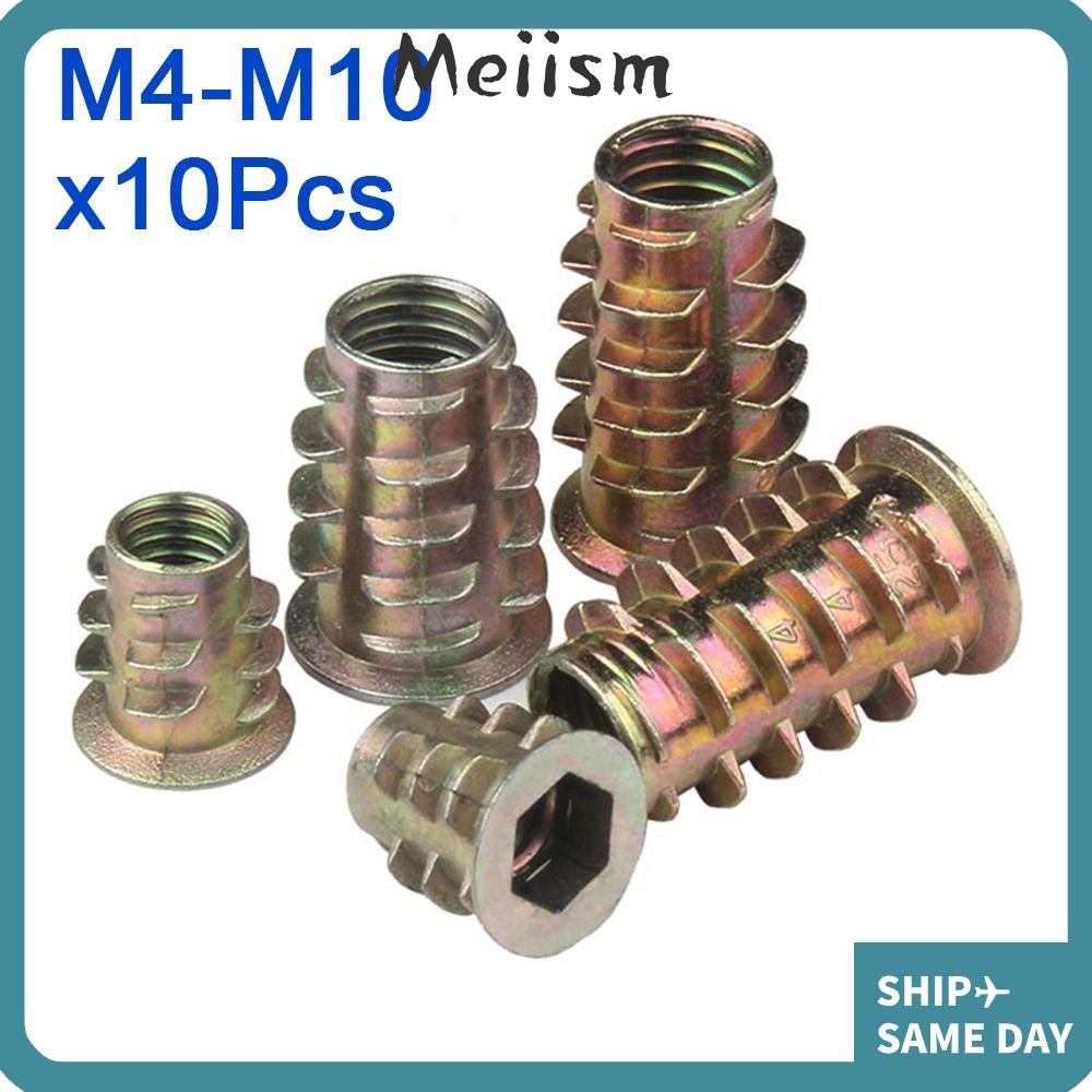 MEIISM 10pcs/lot Hexagonal Trapezoid Nuts, Zinc Alloy M4 M5 M6 M8 M10 ...