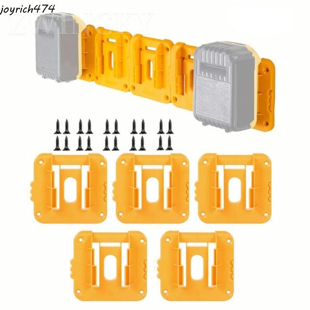 JOYRICH Battery Holder, Wall Mount Yellow Battery Storage Rack, Battery ...