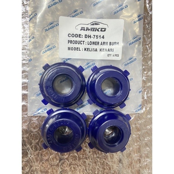 AMIKO LOWER ARM BUSH SILICONE PERODUA KELISA(4PCS) | Shopee Philippines