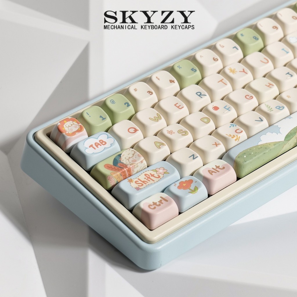 Fat Sheep Keycaps SOA Profile Cute Cartoon PBT Dye Sub Mechanical ...
