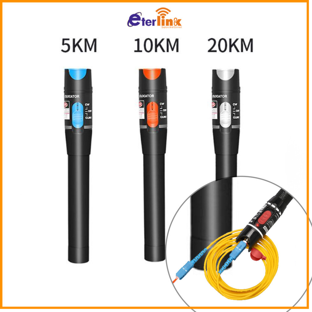 Visual Fault Locator Optical Fiber Detector Red Laser Light 5km/10km ...