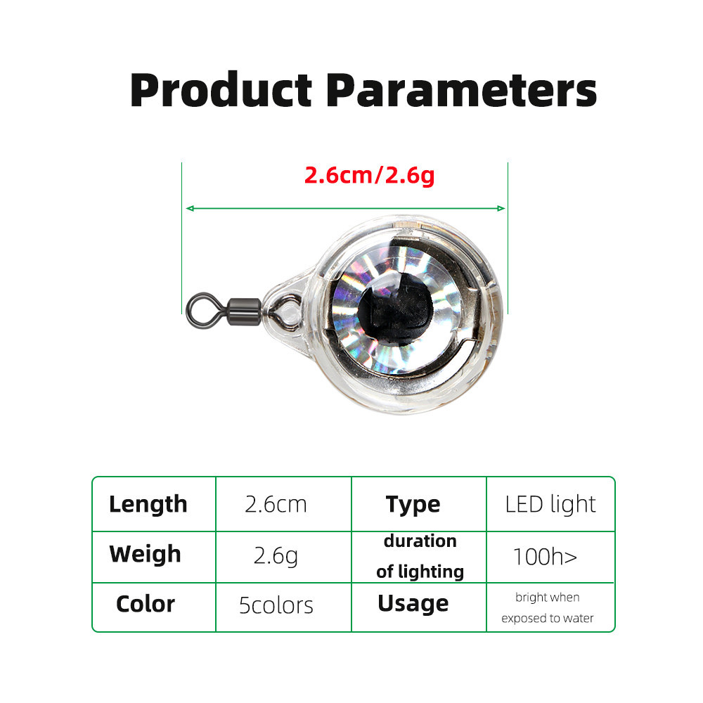 New Upgraded Luminous Fishing Lure Lights Night Fish Finders Underwater ...