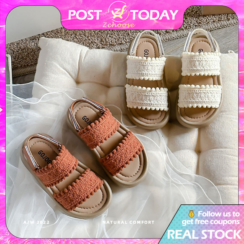 READY STOCK Retro Rattan Sandal Budak Sandal Perempuan Kids Sandal ...