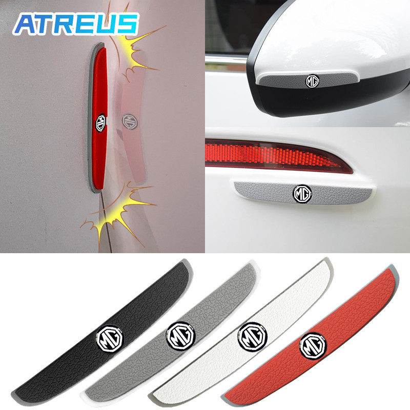4Pcs MG Car Door Anti-Collision Strip Guard Protector Rubber Sticker ...