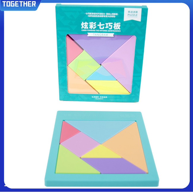 TOG Colorful Tangram Shapes Puzzle Toys Brain Logic Blocks Iq ...