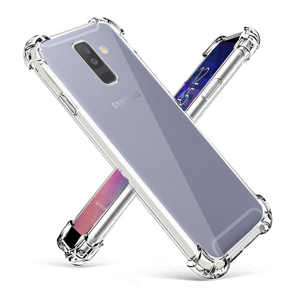 For Samsung Galaxy J8 2018 J810Y Shockproof Case Clear Silicone Soft ...