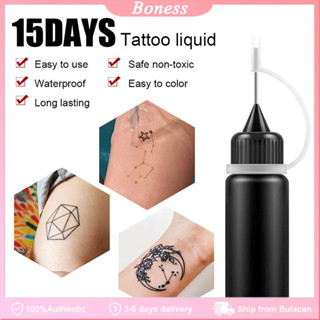 10ML Temporary Tattoo Liquid Tattoo Template Semi-Permanent Long ...