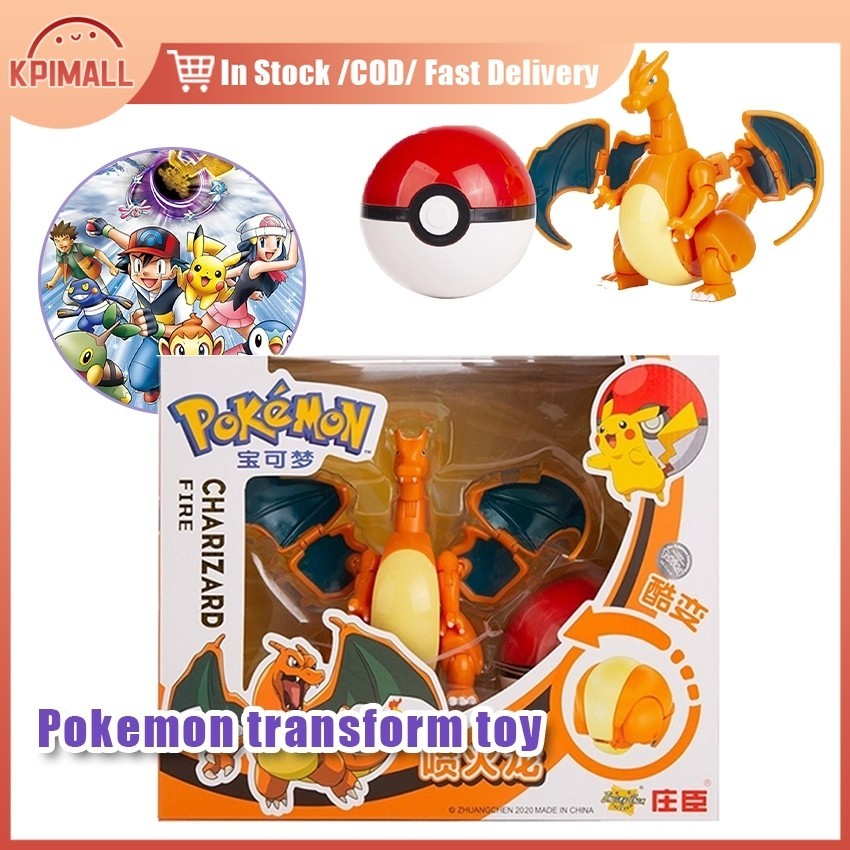 Pokemon Deformation Toy Charizard/Mewtwo/Pikachu Action Figure Toy ...
