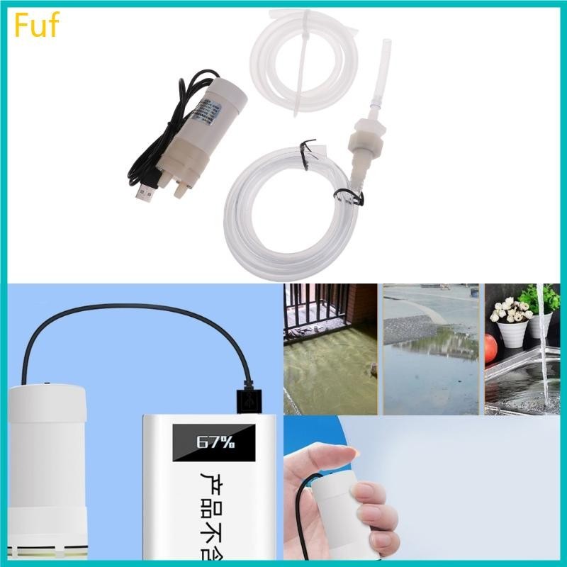 Fuf 5V Mini Water Pump For Aquariums Fish Tank Fountain Hydroponics USB ...