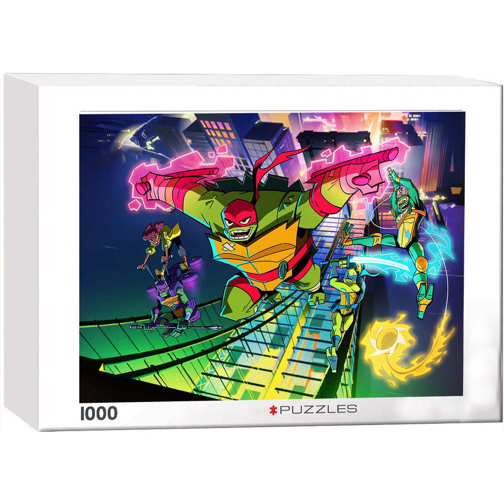 Rise of The Teenage Mutant Ninja Turtles Anime 1000 Pcs Wooden Jigsaw ...