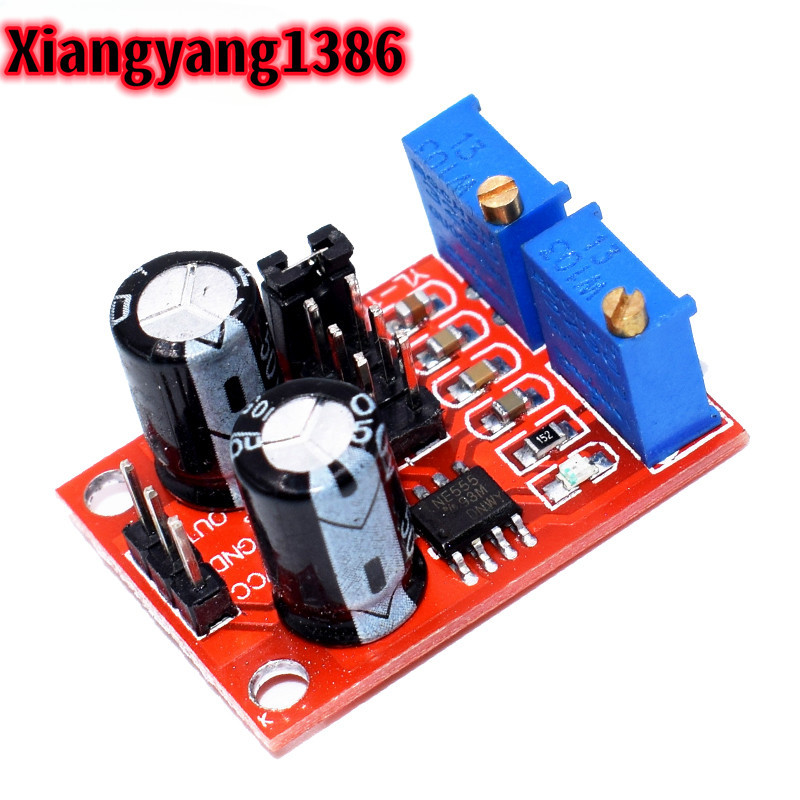 NE555 pulse frequency, duty cycle adjustable module,square/rectangular ...