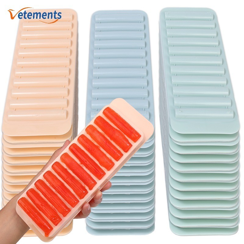 Creative Long Strip Ice Cube Mould - 11 Grids Chocolate Candy Freezing ...