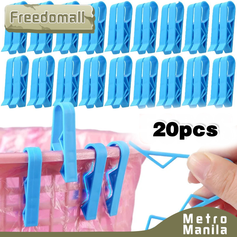 20pcs Universal Garbage Bag Fixed Clip Trash Basket Clip Non Slip Waste ...