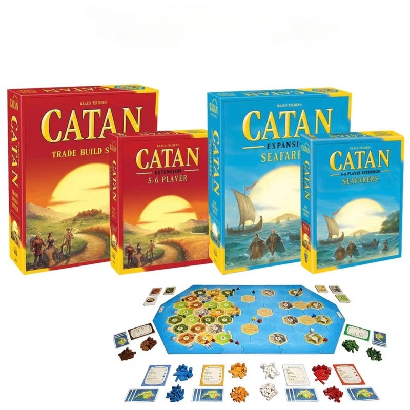 Settlers of Catan Board Game Extension Seafahrers Expansion Fun Party ...