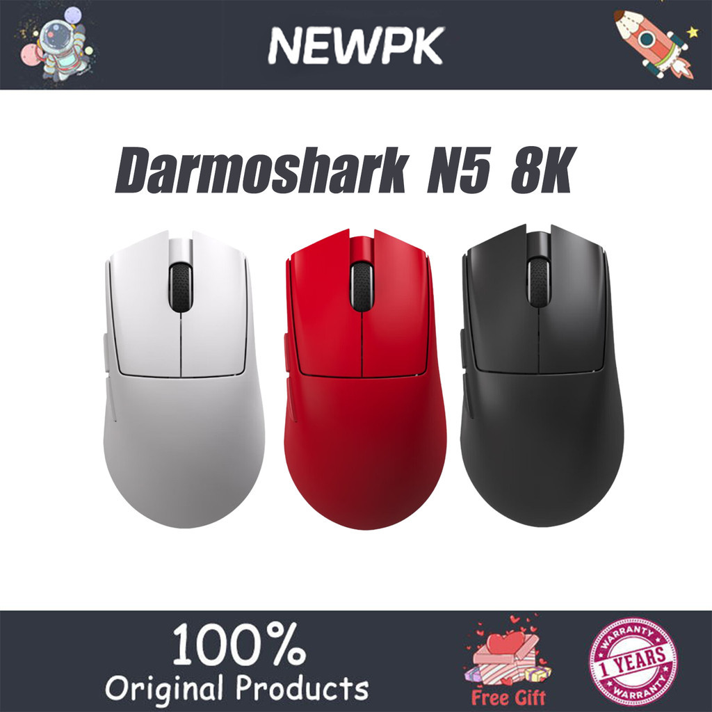 Darmoshark N5 8k Three mode wireless mouse wired 2.4G Bluetooth 57g lightweight mouse E-sports ...