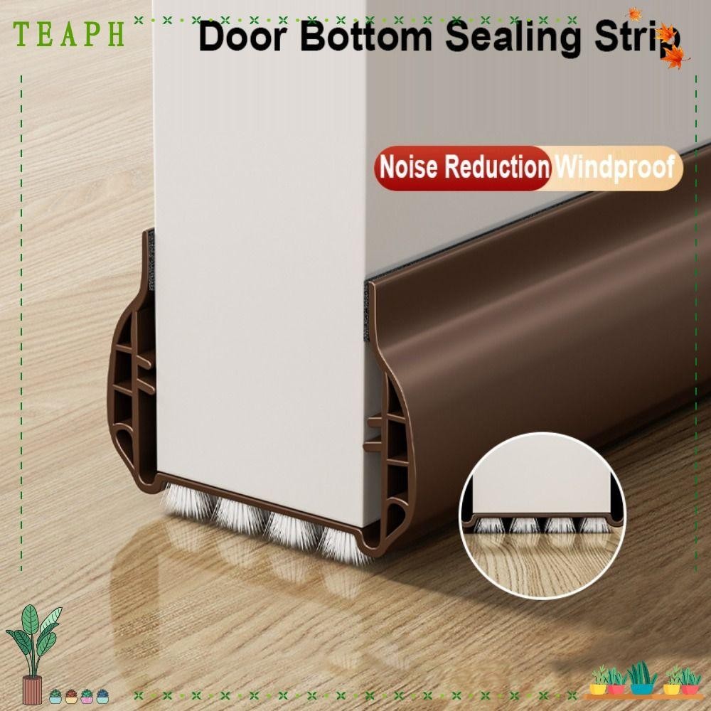 TEAPH Door Bottom Sealing Strip, Soundproof Insect Prevention Draught ...