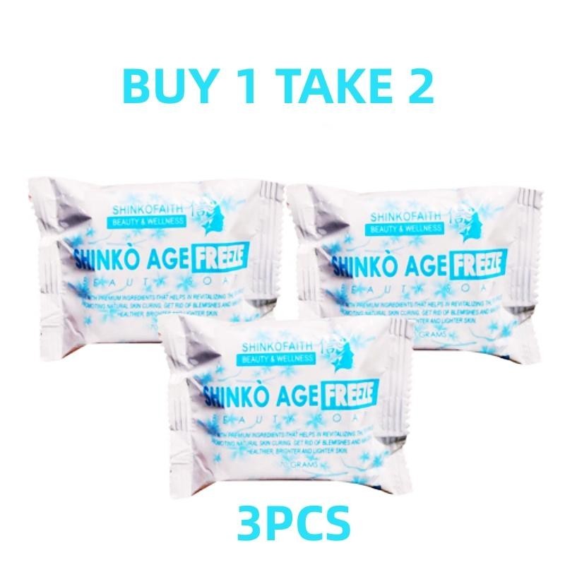BUY 1 TAKE 2 SHINKO Age Frozen Whitening Soap Shinko Soap | Shopee ...