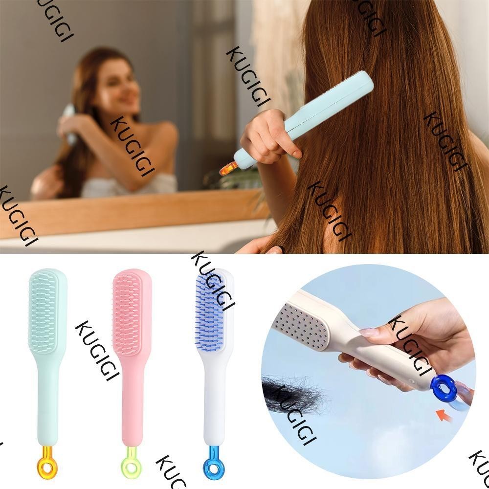 KUGIGI Magic Retractable Comb, Smoothing Anti-static Self Cleaning Hair ...