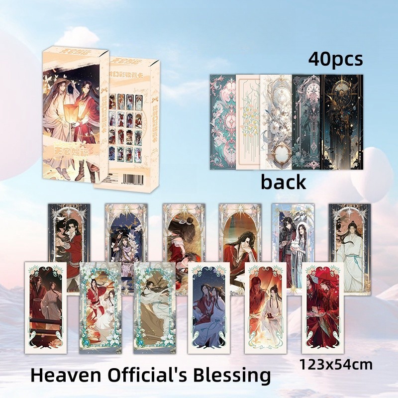 40pcs Genshin JinX Laser Hologram Photocards Heaven Official's Blessing ...