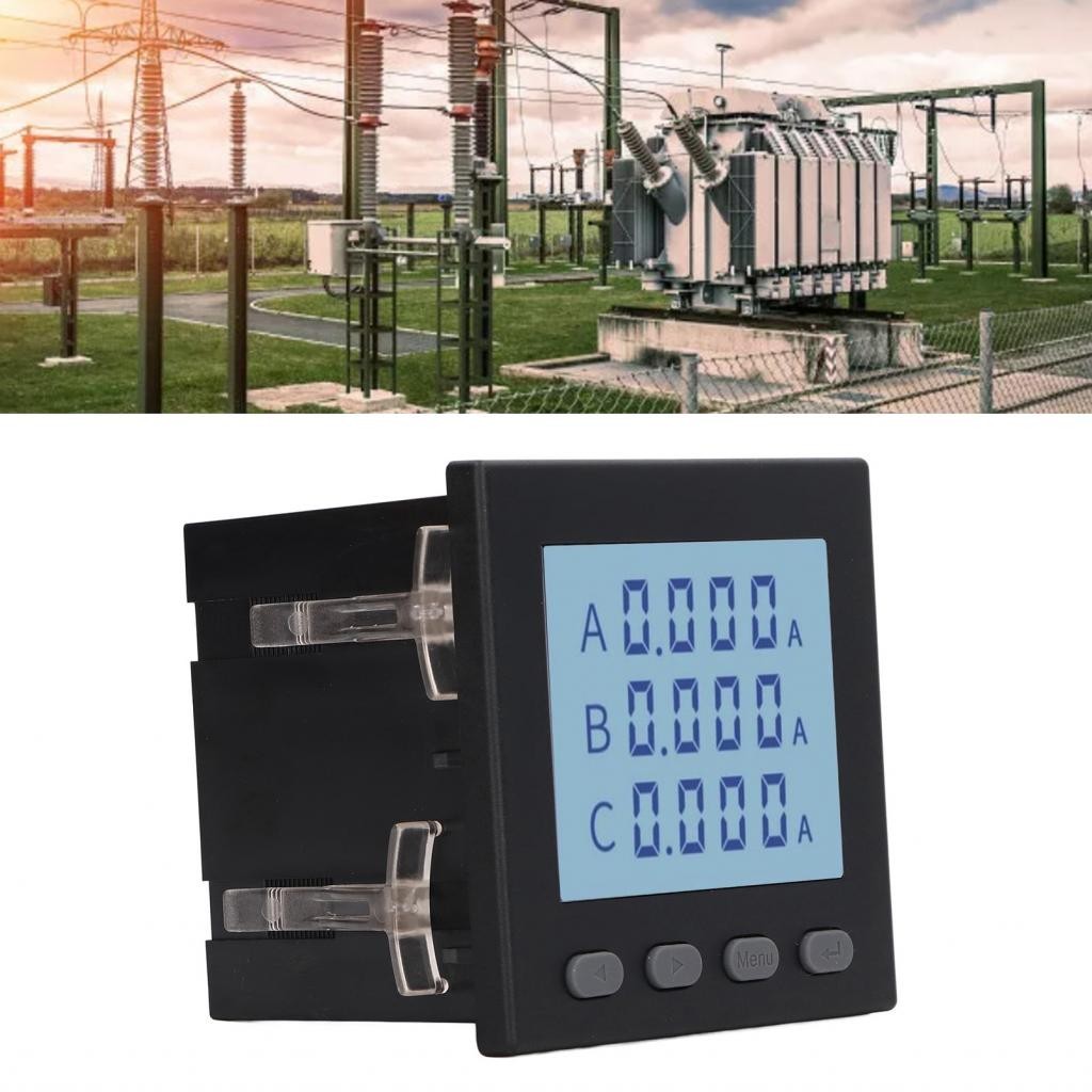 Iuxishop Multifunction Power Meter 3 Phase Voltage Ampere For ...