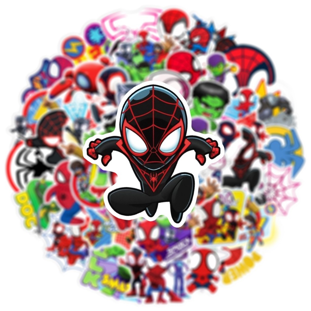 Spidey design L50-Spidey waterproof sticker 50Pcs Per Pack | Shopee ...