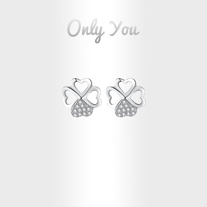 Only You S925 Silver Simple Temperament Happy Popular Flower Diamond ...