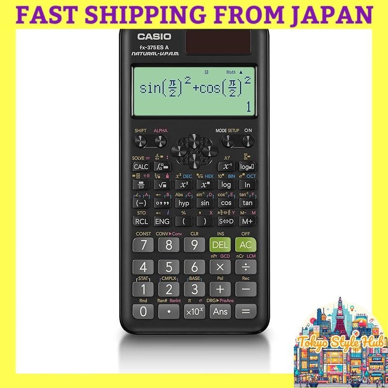 Casio scientific calculator with 394 functions and natural display for ...