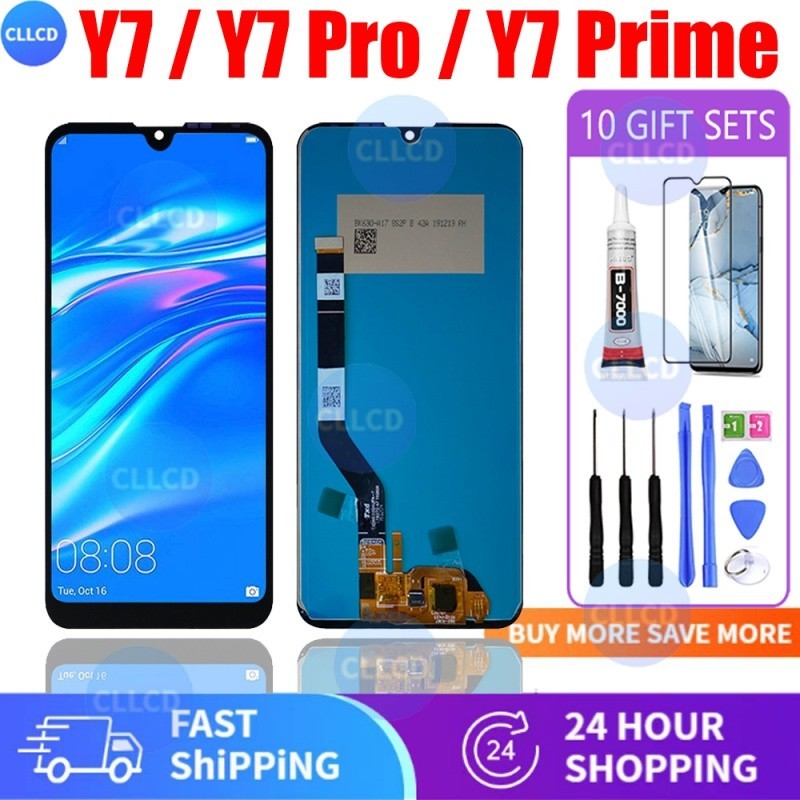 For Huawei Y7 / Y7 Pro / Y7 Prime 2019 LCD Display Touch Screen DUB-LX1 ...