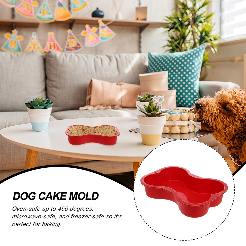 [READY STOCK]Reusable Silicone Dog Bone Shape Cake Pan Silicone Mold ...
