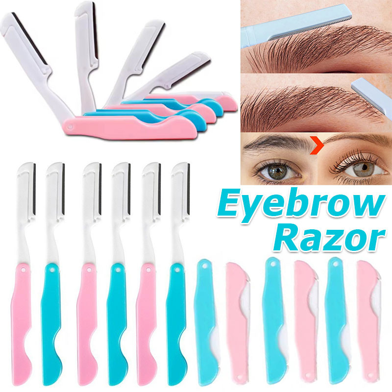 Folding Eyebrow Trimmer / Safety Eyebrows Razors / Face Hair Shaver ...