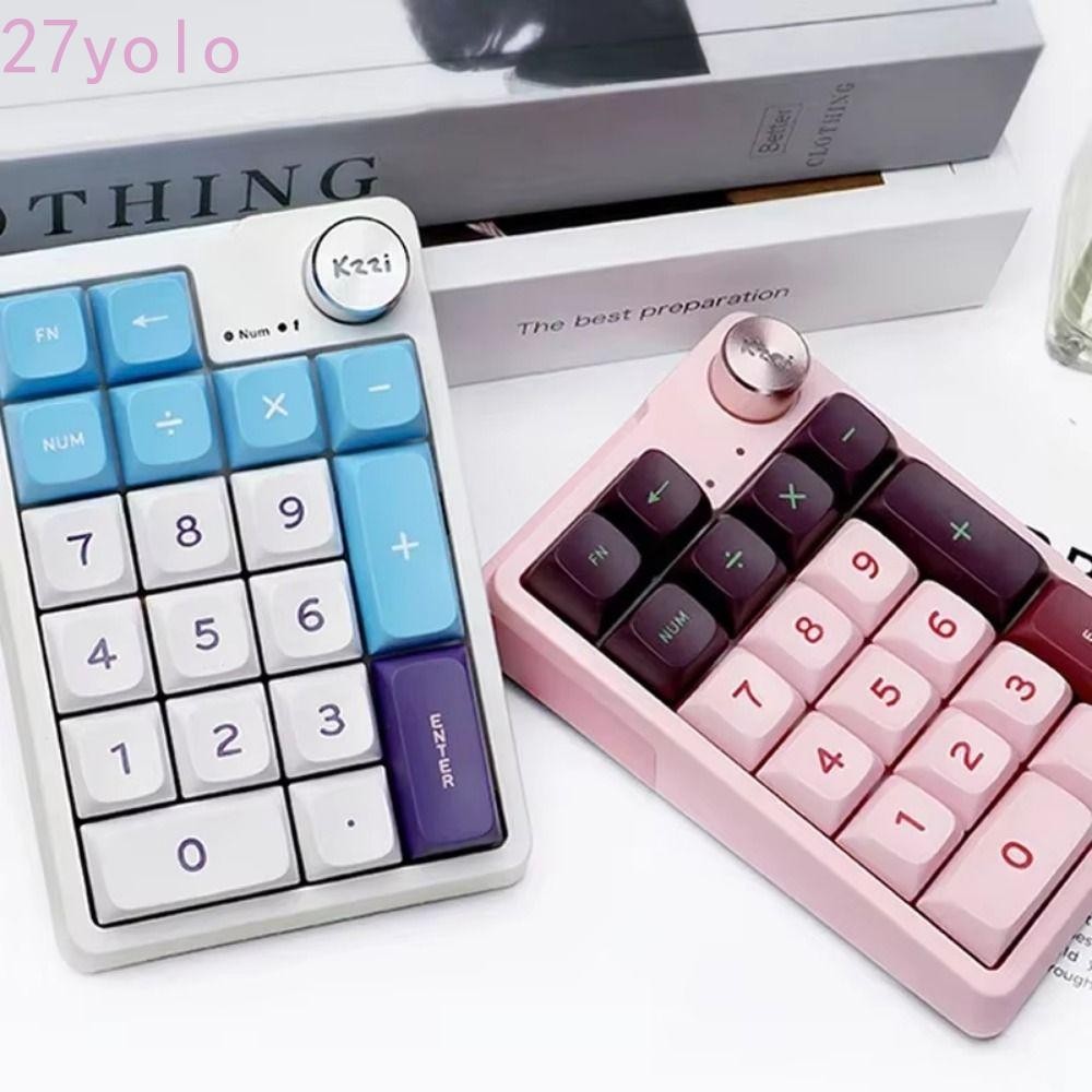 YOLO 2.4G Wireless Numeric Keyboard, Mechanical Feel Digit Computer ...