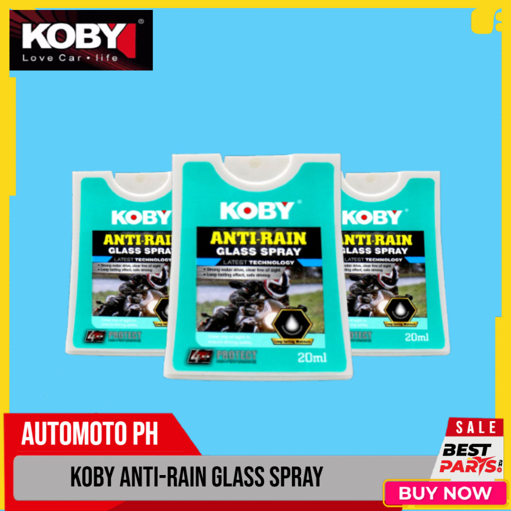 Koby Anti-Rain Glass Helmet Spray 20ml | High Quality | Shopee Philippines