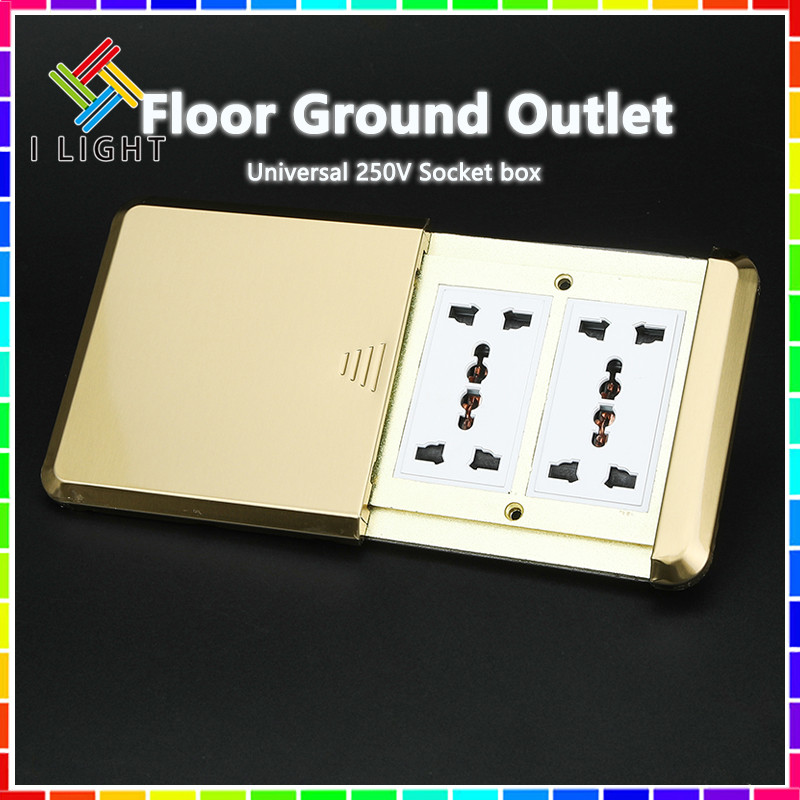 Universal 250V Floor Ground Outlet Power Sockets 12 Prong Receptacle ...