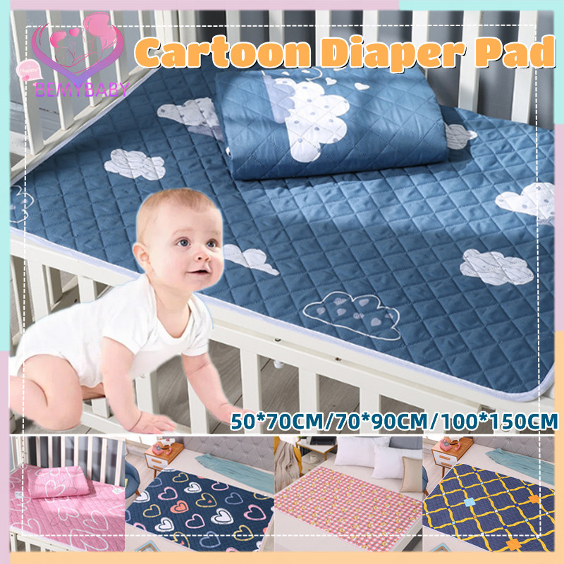 Baby Waterproof Diaper Bed Changing Mat Pad Reusable Diaper Mat Infant ...