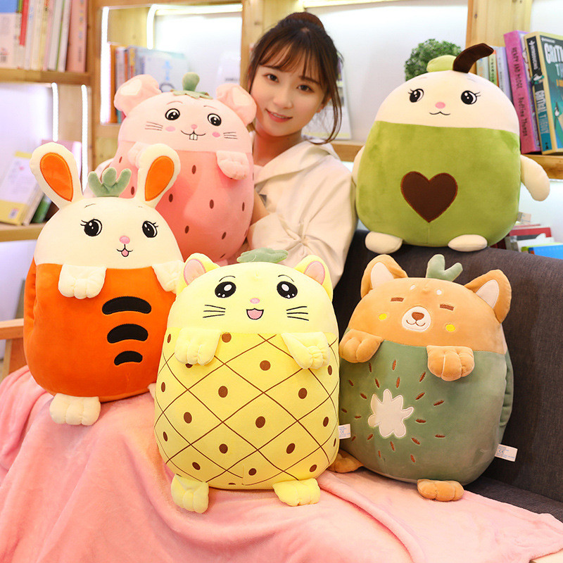Cartoon Animal Air Conditioning Blanket Pillow Blanket 3-in-1 Car Dual ...
