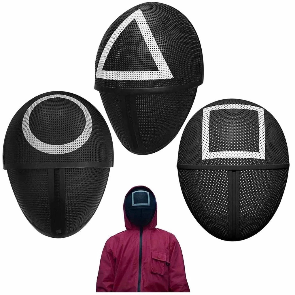 Squid Game Mask （kids） Cosplay Full Face Covering Masks | Shopee ...