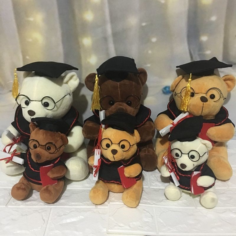 [40% Repurchase Rate] Plush Toy Graduation Doctor Glasses Bear Ragdoll ...