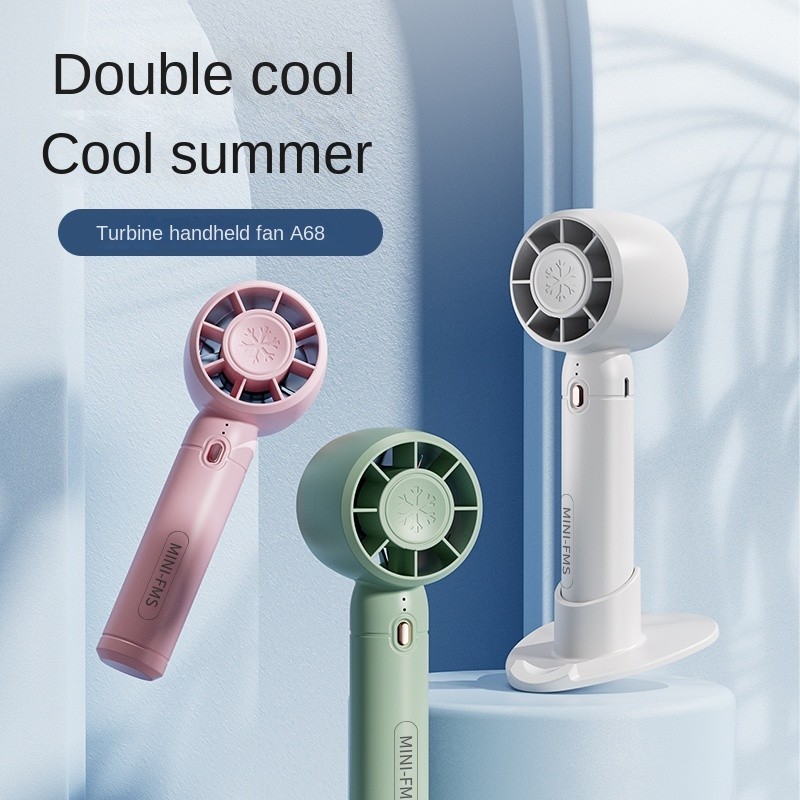 Mini Rechargeable Handheld Fan 3 Speeds USB Desktop Cooling Portable ...