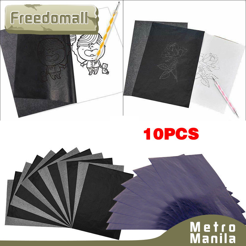 100pcs/Bag A4 Graphite Carbon Paper Single Sided Copy Paper | Shopee ...