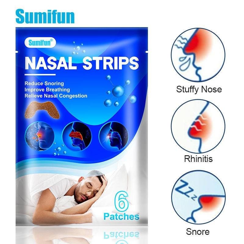 Herbal Nose Strips Treat Rhinitis Sinusitis Nasal Congestion Patch Stop ...