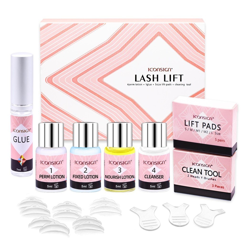 ICONSIGN Eyelash Perming Kit Eyelash Curler Set Lashes Lifting Curling ...
