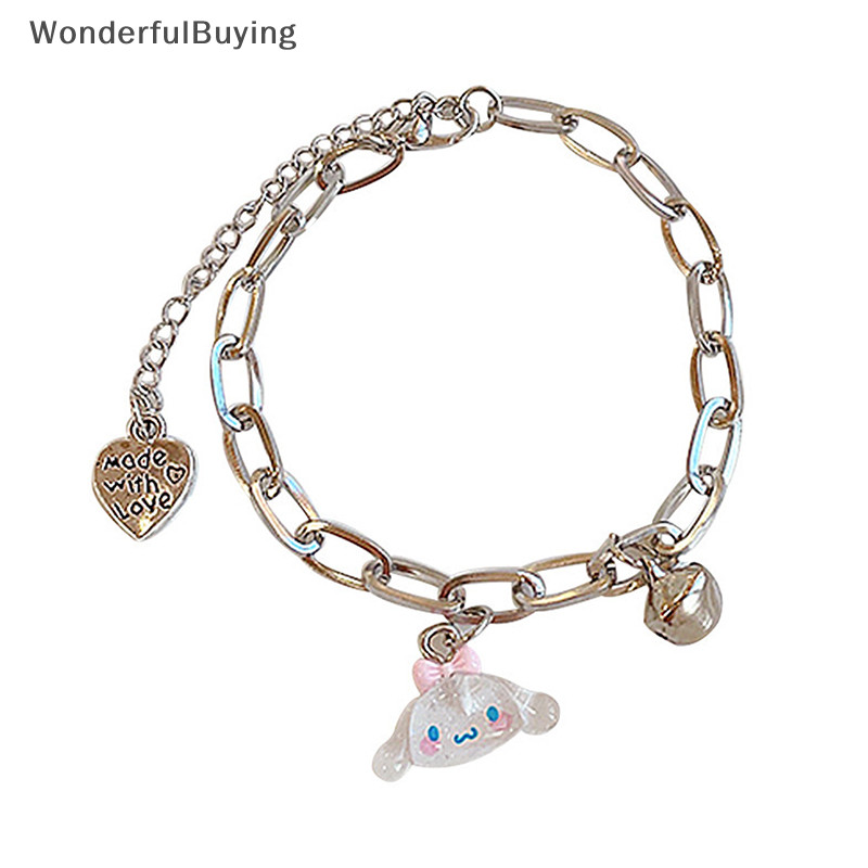 WBPH Belle Sanrio Bell Bracelet Female Cute Cinnamoroll Kuromi ...