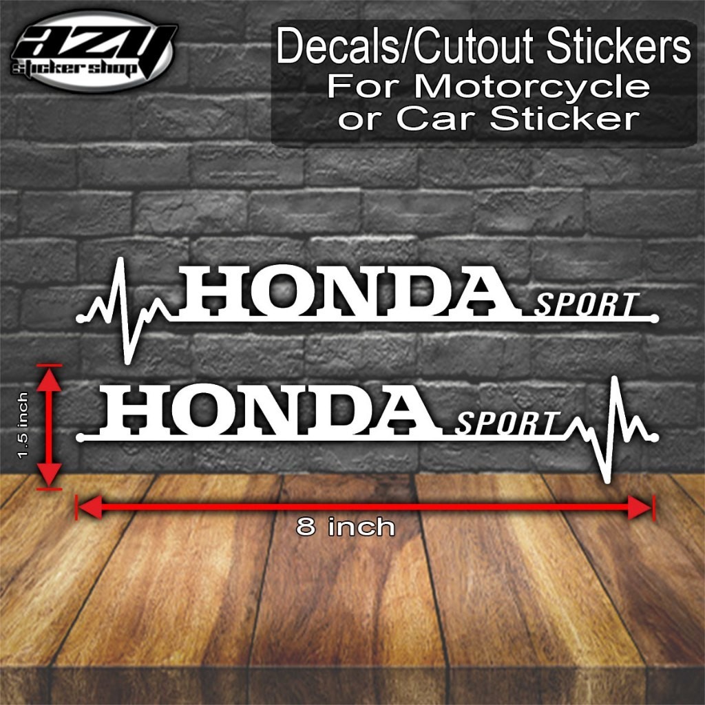 HONDA sport Creative Life Line Stickers Decals/Cutout Stickers | Shopee ...